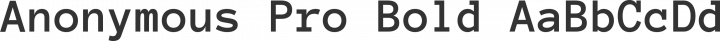 Anonymous Pro Font Free by Mark Simonson » Font Squirrel