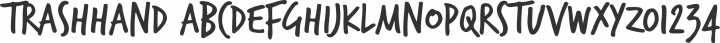 TrashHand Font Free by Luce Avérous » Font Squirrel
