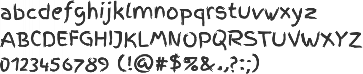 Finger Paint Font Free by Ralph Oliver du Carrois » Font Squirrel