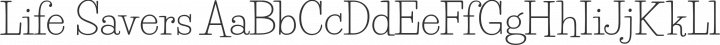 Life Savers Font Free by Impallari Type » Font Squirrel
