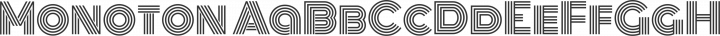 Monoton Font Free by Vernon Adams » Font Squirrel